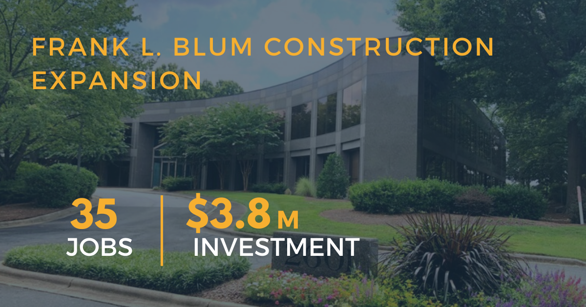 Frank L. Blum Construction Expands in Winston-Salem - Greater Winston ...