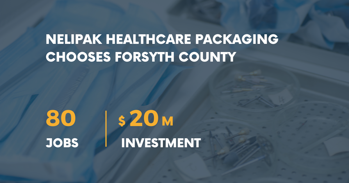 Nelipak Healthcare Packaging Chooses Forsyth County - Greater Winston ...